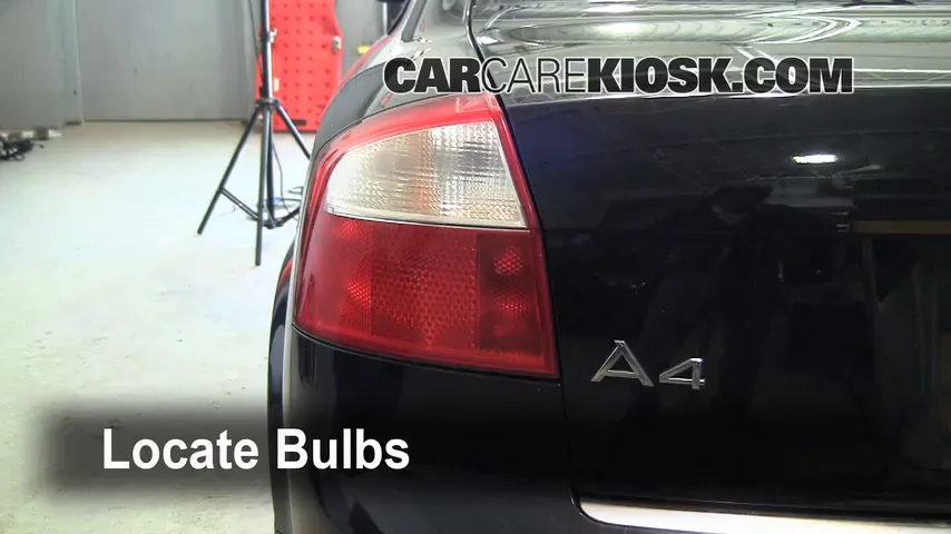 Tail Light Replacement on 2002 Audi A4 Quattro 1.8L 4 Cyl. Turbo